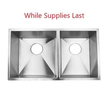 Luxart Collection - 32″ X 19″ Zero Radius Double Bowl 60/40 Undermount